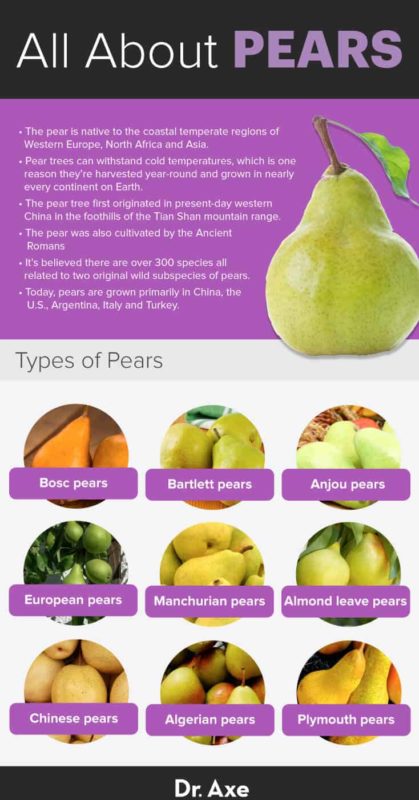Pear Nutrition, Benefits, Recipes and Side Effects of Pears - Dr. Axe