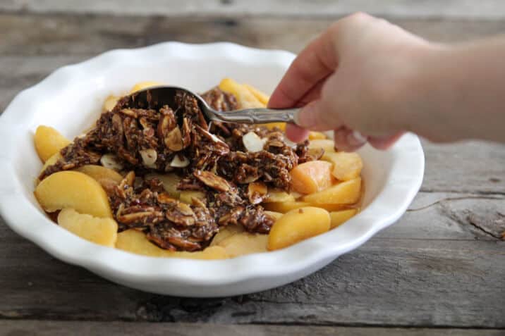 Healthy, Homemade Coconut Peach Crumble Recipe - Dr. Axe