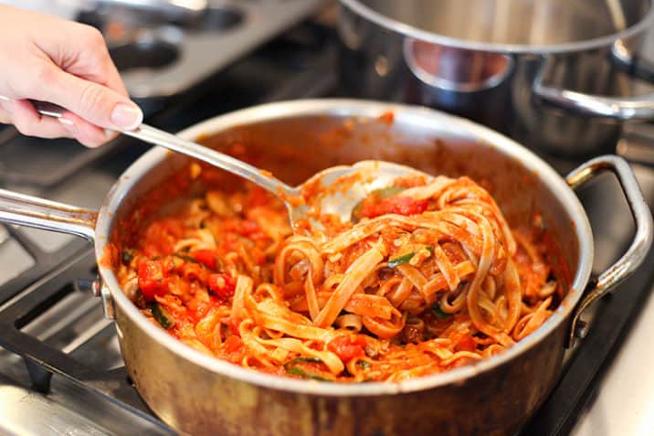Tuscan Pasta, With or Without Chicken