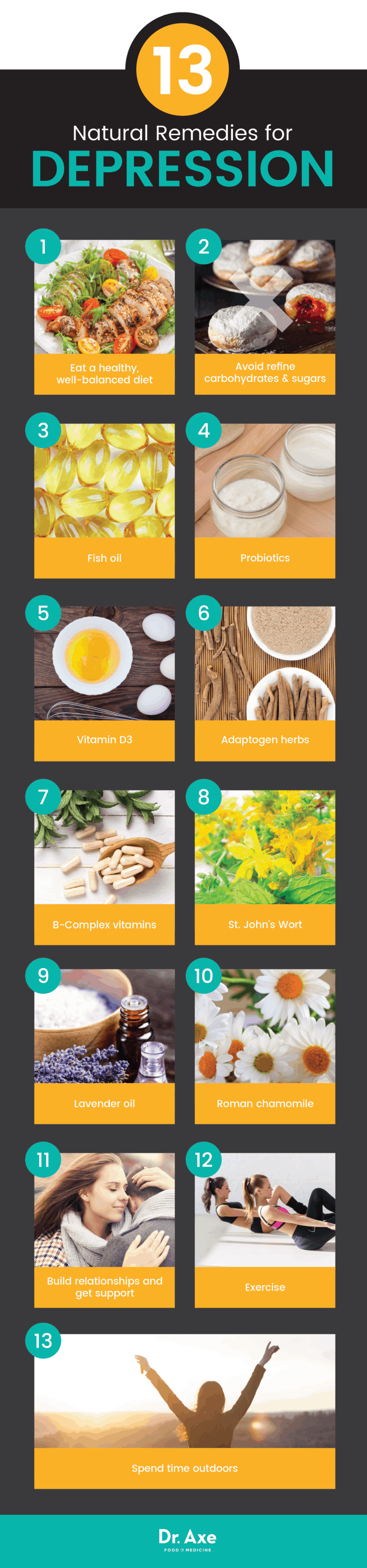 Natural Remedies for Depression: 13 Ways to Recover - Dr. Axe