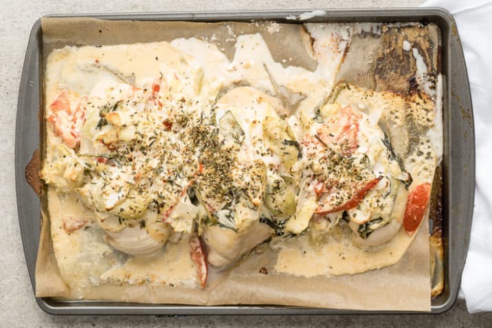 Baked Italian Chicken Recipe with Mushrooms and Artichokes - Dr. Axe