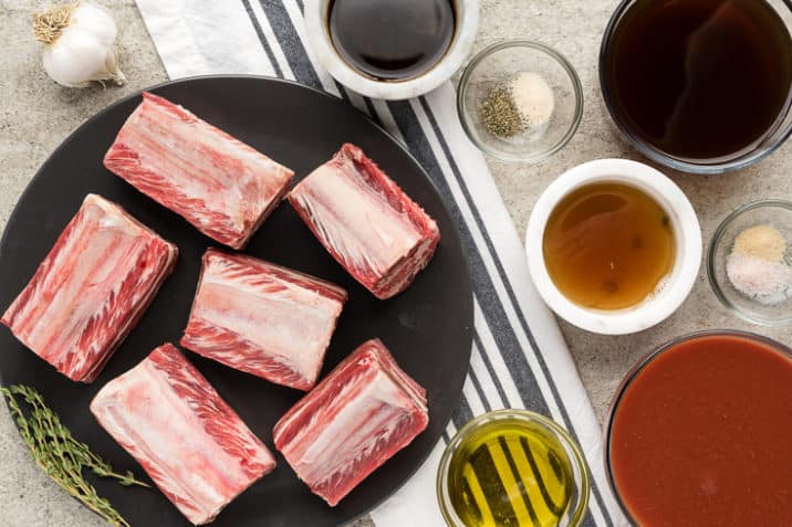 Bone Broth-Braised Short Ribs Recipe with Garlic and Thyme