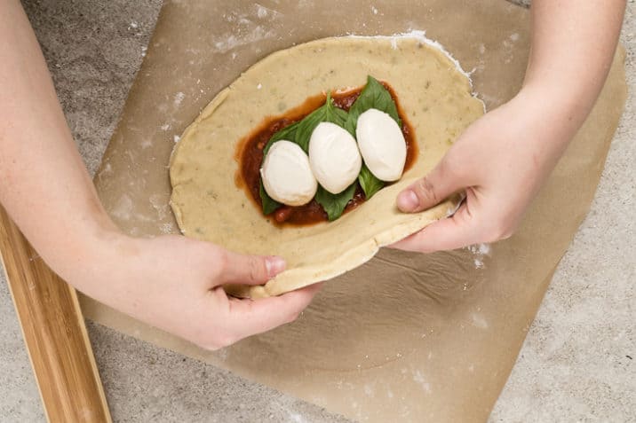 Tomato Basil Calzone Recipe (With Sweet Potato Dough!) - Dr. Axe