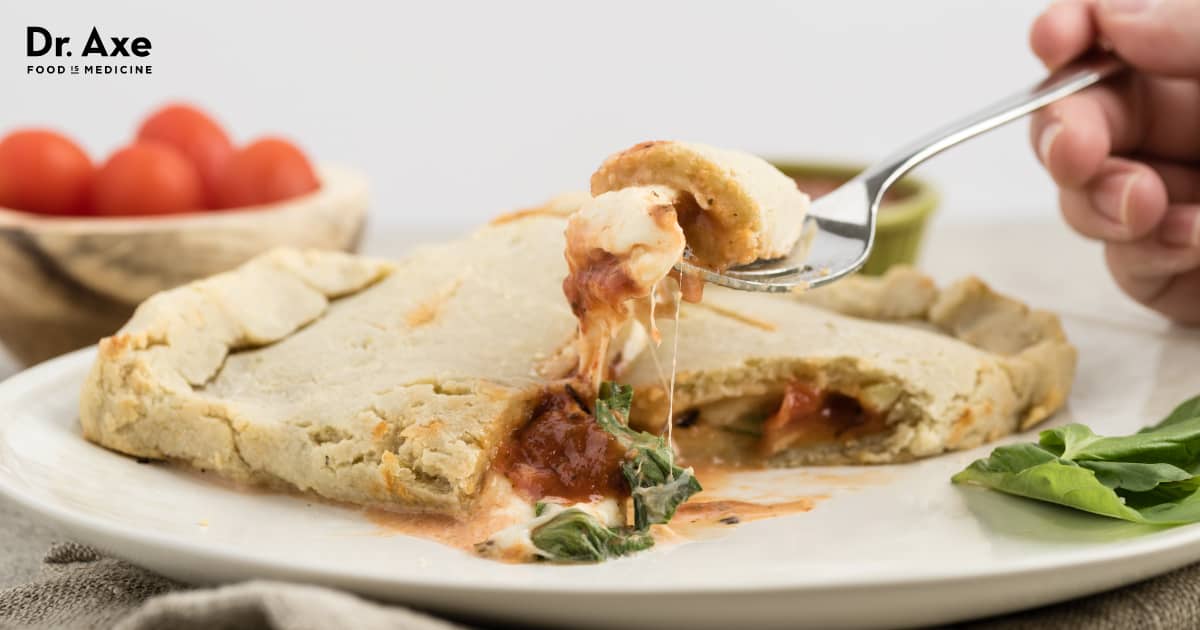 Tomato Basil Calzone Recipe (With Sweet Potato Dough!) - Dr. Axe