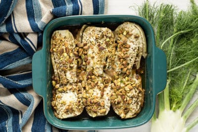 Roasted Fennel Bulb Recipe With Pecorino Romano & Pistachios - Dr. Axe
