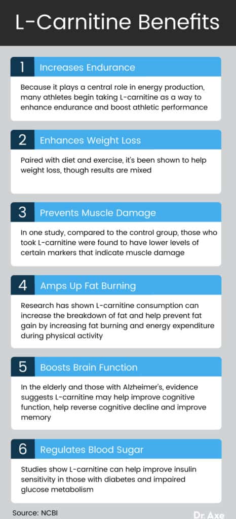 L-Carnitine Benefits, Uses, Dosage, Foods, Side Effects - Dr. Axe