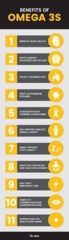 Omega-3 Fatty Acids Benefits, Foods and Supplements - Dr. Axe